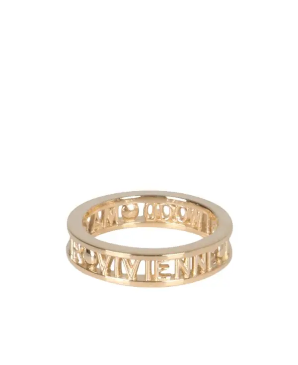 VIVIENNE WESTWOOD Logo Ring - Yellow