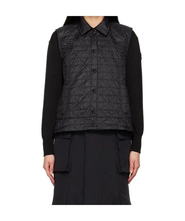 Moncler Vayres Diamond-quilted Padded Gilet
