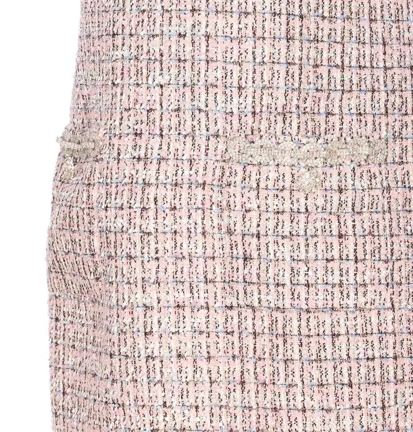 SELF-PORTRAIT Boucle Sleeveless Mini Dress