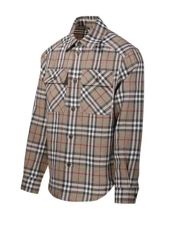 Burberry Long Sleeved Checked Buttoned Shirt