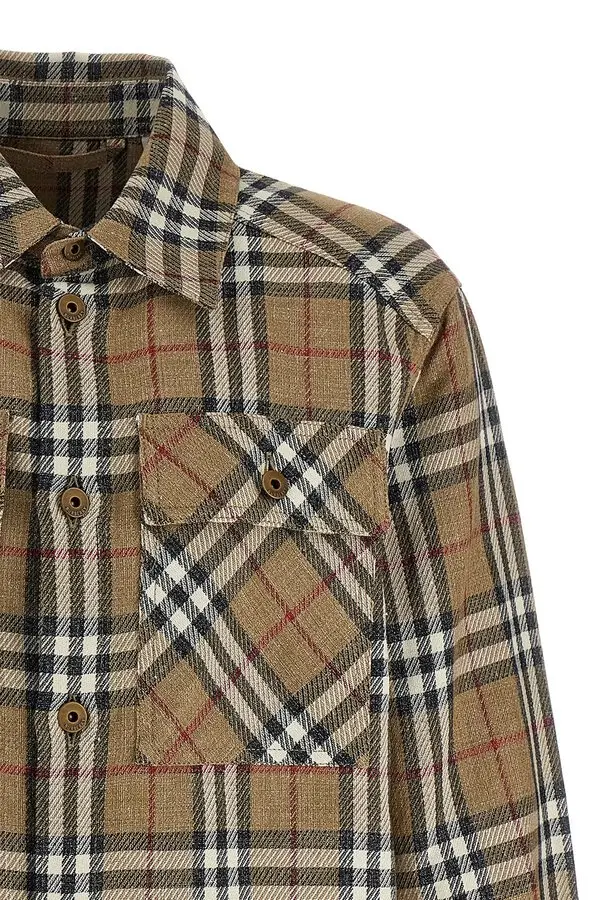 Burberry Long Sleeved Checked Buttoned Shirt