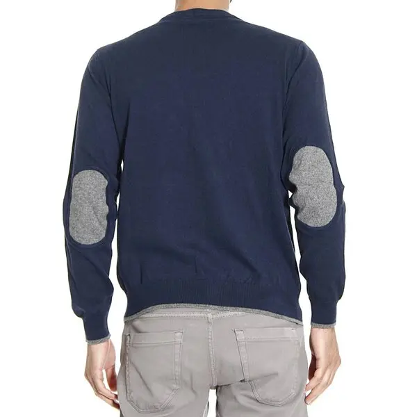 Emporio Armani Round Neck Logo Pullover - Blue