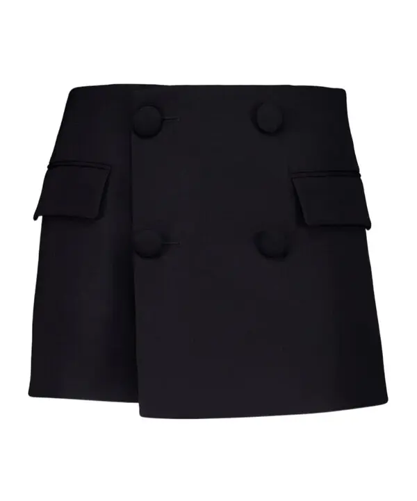 Balmain Gabardine Double-breasted Shorts