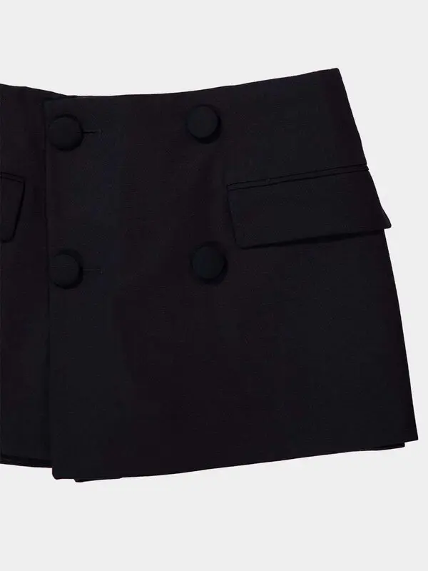 Balmain Gabardine Double-breasted Shorts