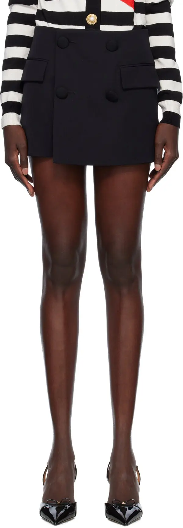 Balmain Gabardine Double-breasted Shorts