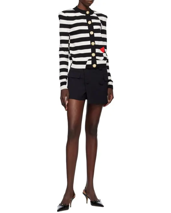 Balmain Gabardine Double-breasted Shorts