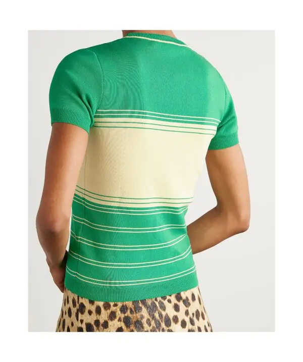 Valentino Garavani Striped Crewneck Top