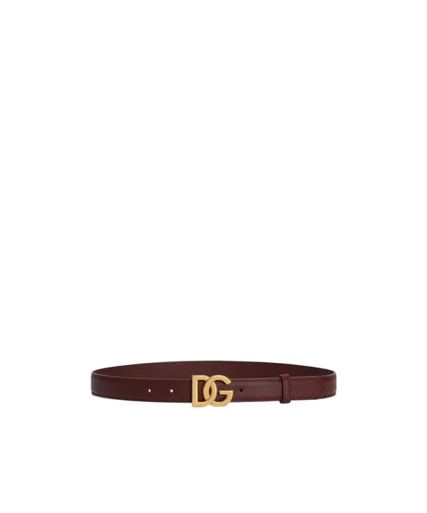 Dolce & Gabbana Dg Buckled Belt - Brown