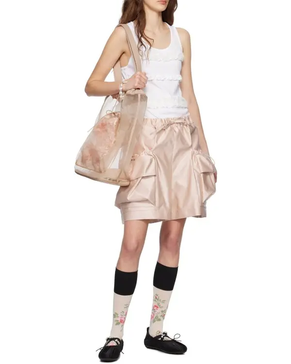 Simone Rocha Ruffled Tank Top - White