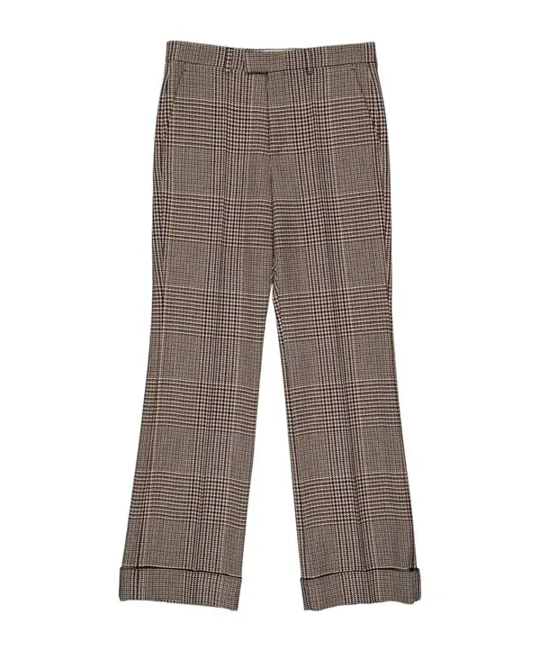 Valentino Garavani Checked Straight Leg Trousers