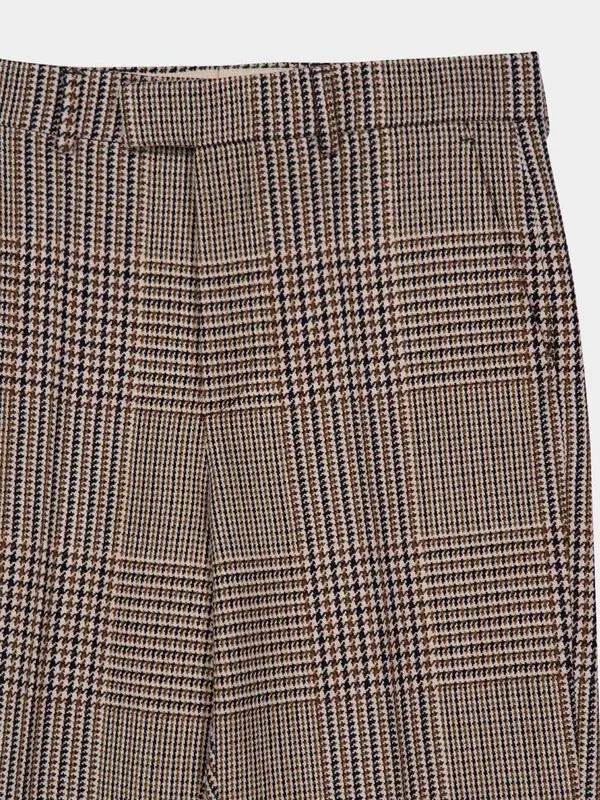 Valentino Garavani Checked Straight Leg Trousers