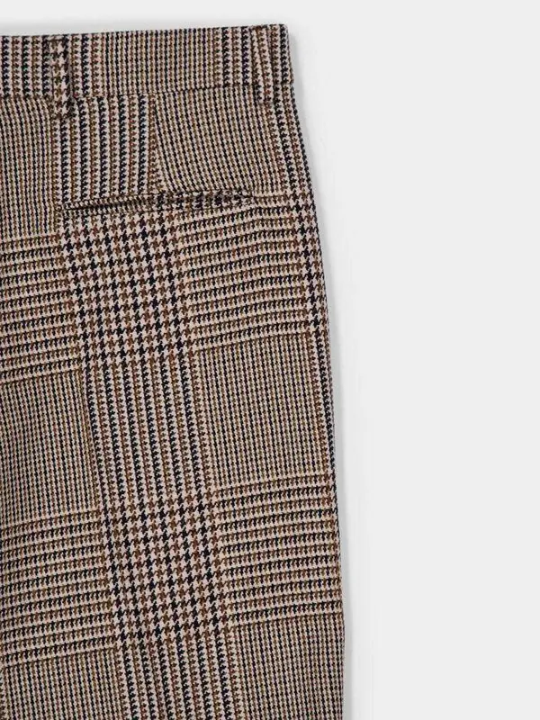 Valentino Garavani Checked Straight Leg Trousers