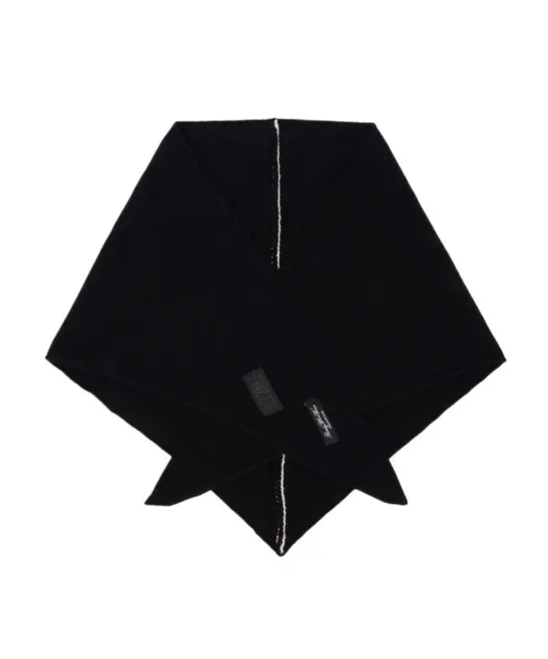 MAISON MARGIELA Wool Blend Pointed Scarf - Black