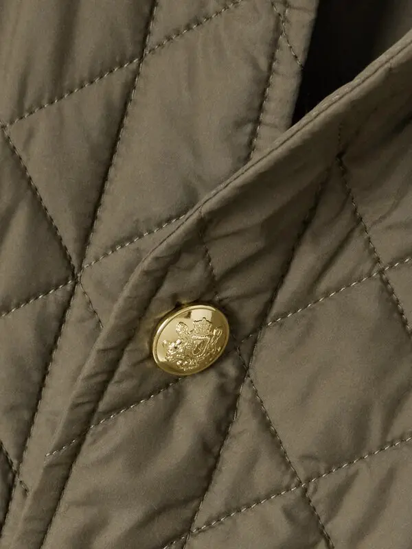 NILI LOTAN Quilted Casual Jacket With Medallion Buttons