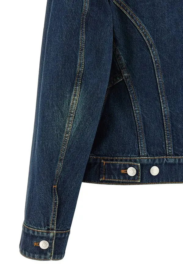 Alexander McQueen Long Sleeve Buttoned Denim Jacket