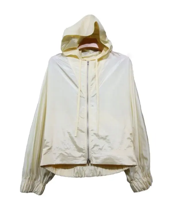 JIL SANDER Hooded Casual Zip-up Jacket - No
