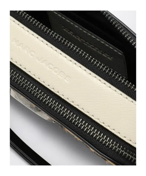 Marc Jacobs Cheetah Leopard Printed Snapshot Bag - Black
