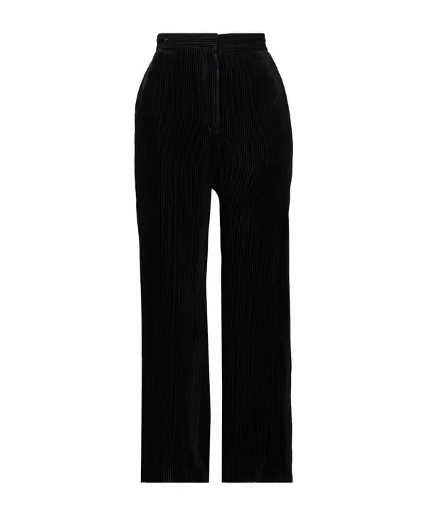 THE ROW Anker Straight Leg Velvet Trousers