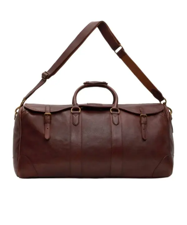 Polo Ralph Lauren Large Leather Duffle Bag - Brown