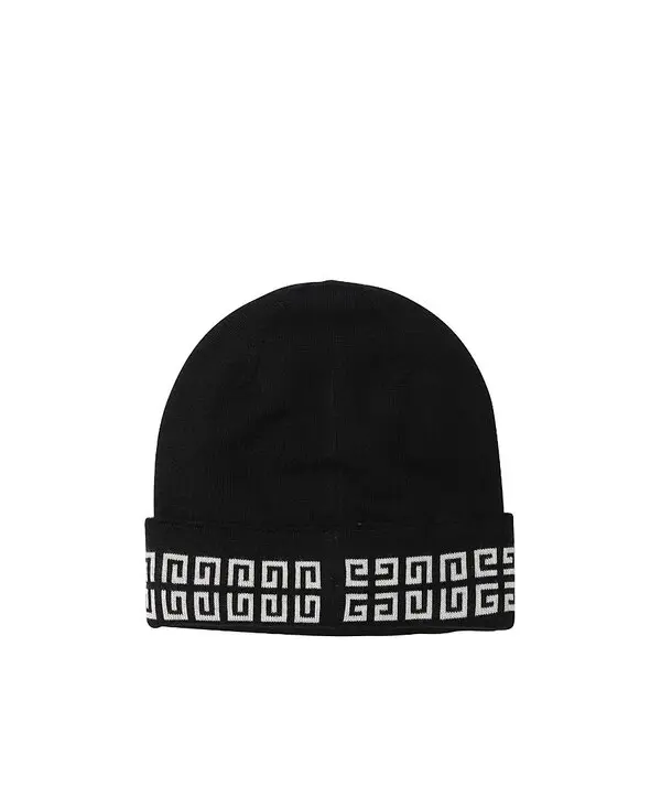 Givenchy Logo-print Knitted Beanie - Black