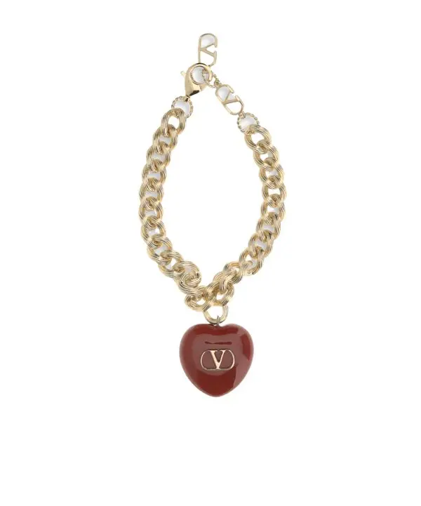 Valentino Garavani Coeur Royal Chain Bracelet - Yellow