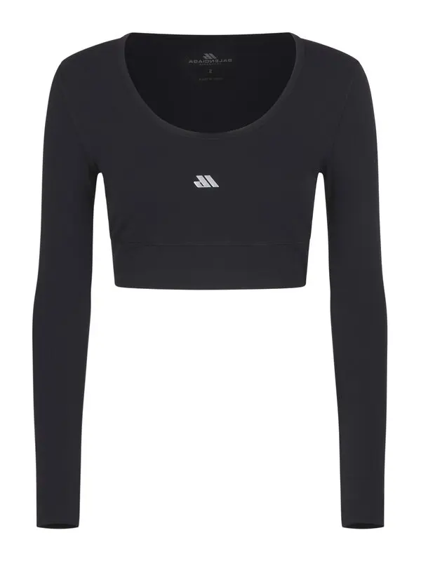 Balenciaga Activewear Long-sleeved Cropped Sports Bra