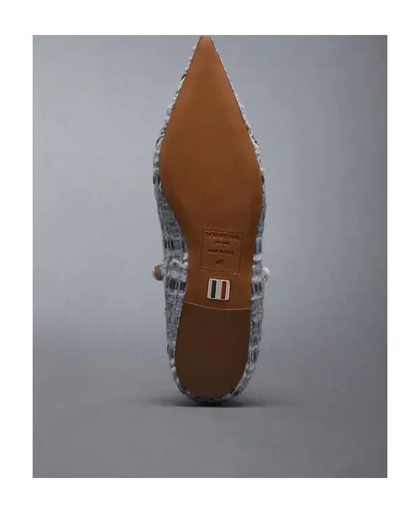 Thom Browne Tweed Ballerina Flats