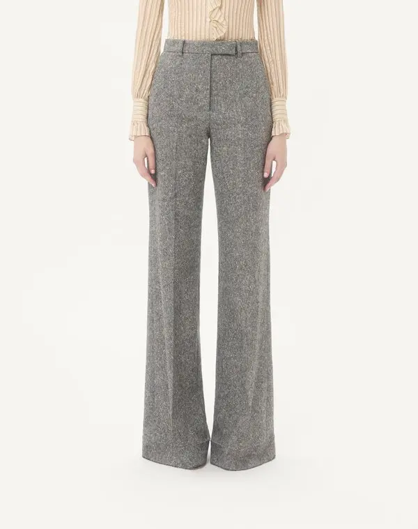 Valentino Garavani Wide-leg Trousers - Gray