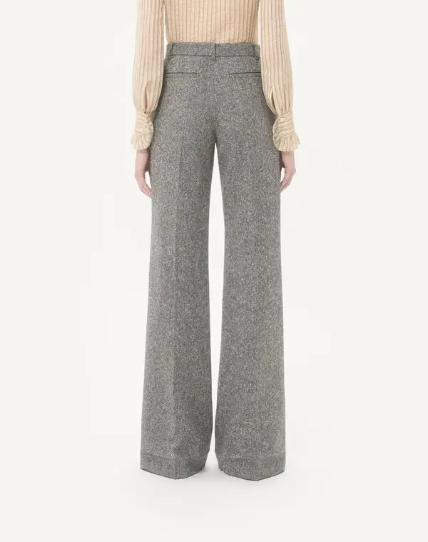 Valentino Garavani Wide-leg Trousers - Gray
