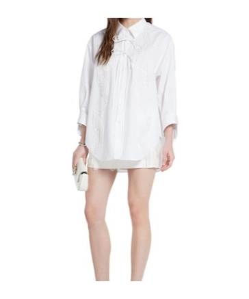 Gucci Embellished Fringe Button-up Shirt