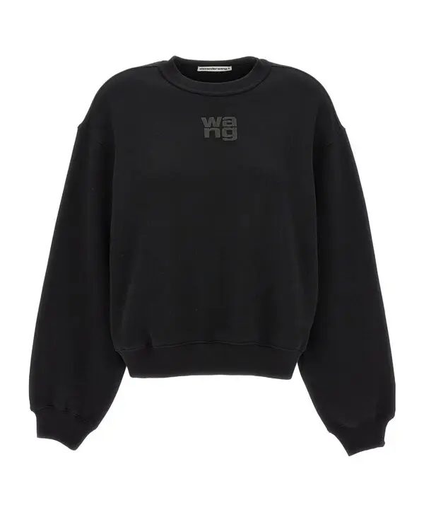 Alexander Wang Essential Terry Crewneck Sweatshirt - Black
