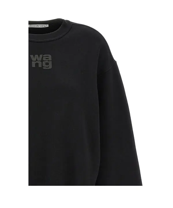 Alexander Wang Essential Terry Crewneck Sweatshirt - Black