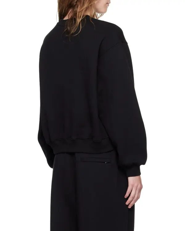 Alexander Wang Essential Terry Crewneck Sweatshirt - Black