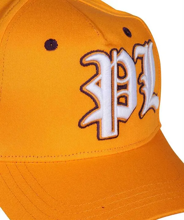Philipp Plein Embroidered Cotton Baseball Cap - Orange
