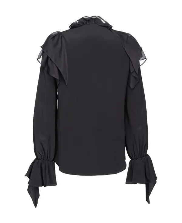 Pinko Ruffled Blouse - Black