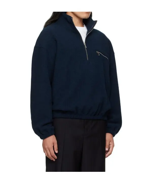RIER Wool Fleece Sweatshirt - Black