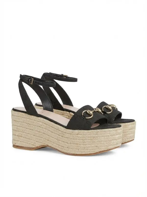 Gucci Horsebit Espadrille Flatforms