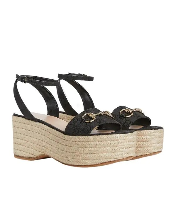 Gucci Horsebit Espadrille Flatforms
