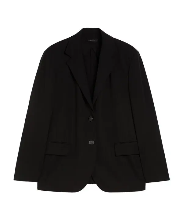 Max Mara Ebano Single-breasted Tailored Blazer - Black