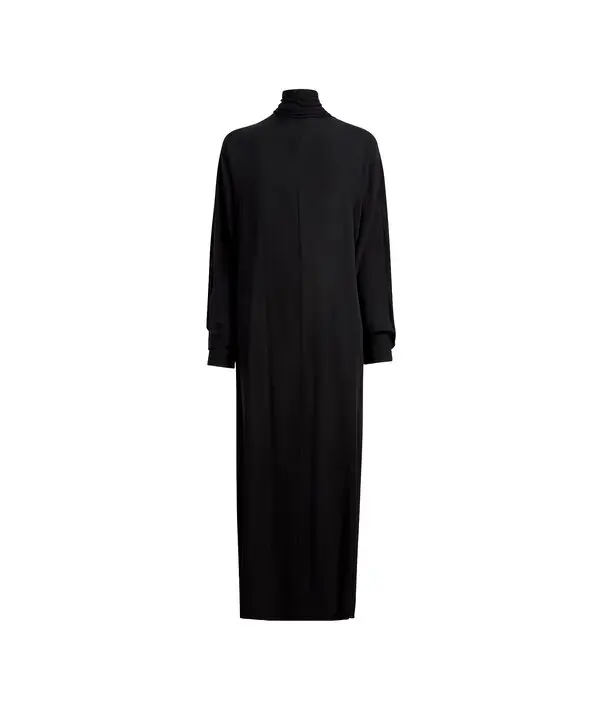 Khaite Maxi Dress With High Neck And Open Back