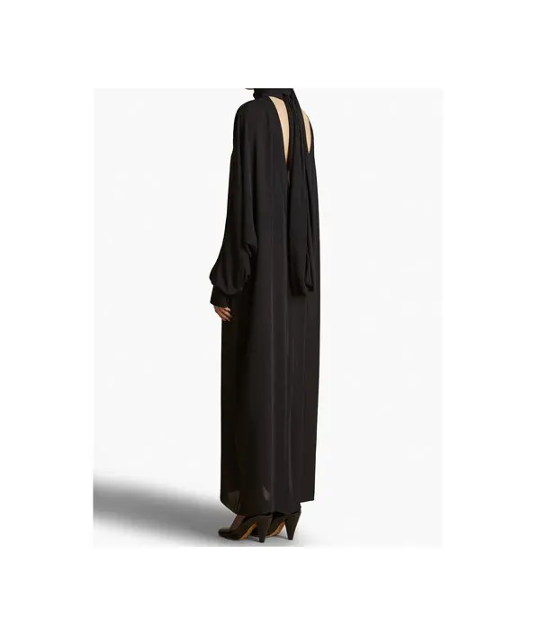 Khaite Maxi Dress With High Neck And Open Back