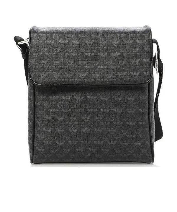 Emporio Armani Logo Shoulder Bag - Dark Gray