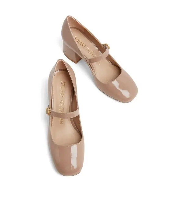 STUART WEITZMAN Logo High Heel Mary Janes