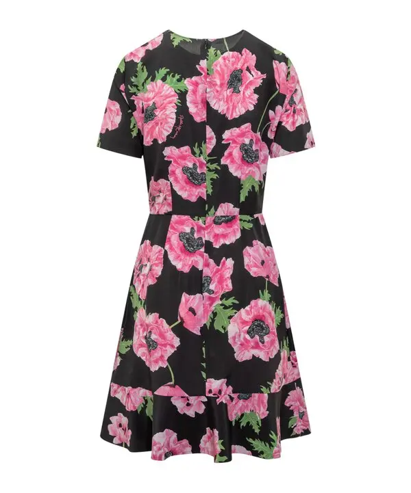 Stella McCartney Floral Print Short Sleeve Dress