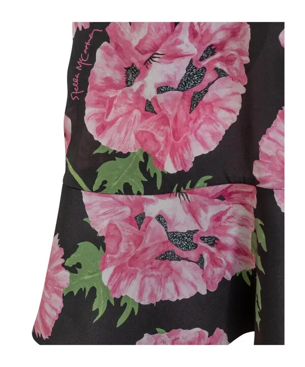 Stella McCartney Floral Print Short Sleeve Dress