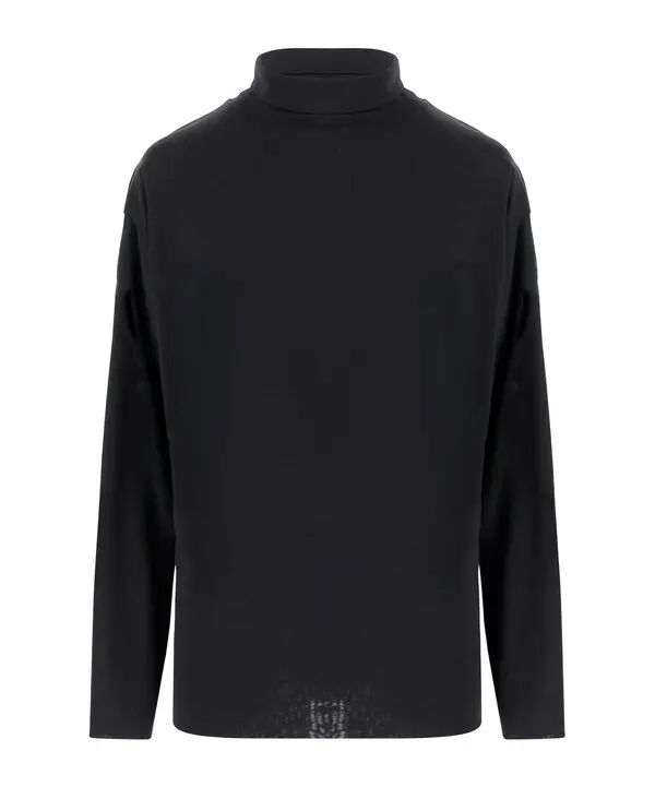 THE ROW High-neck Long-sleeve Top