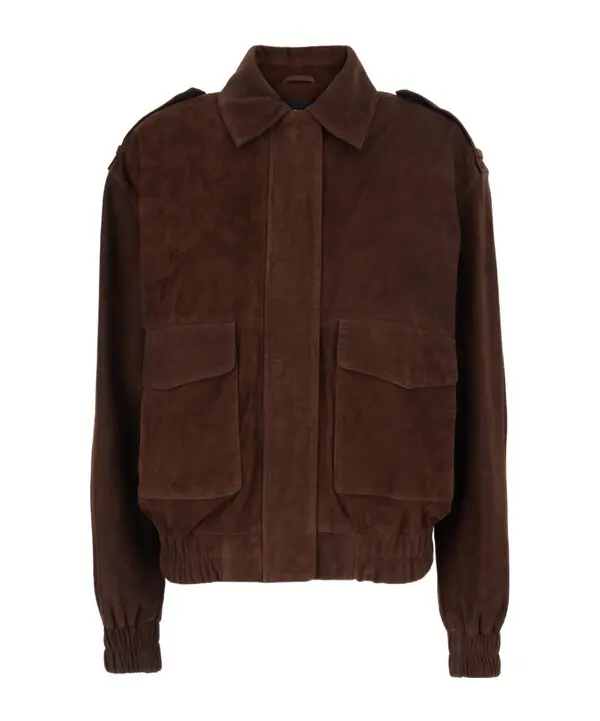 ARMA Halti Suede Bomber Jacket - Brow