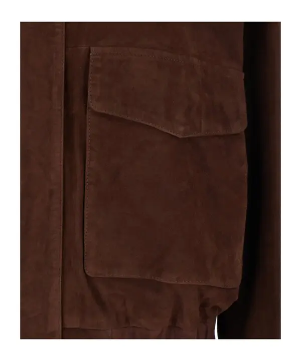 ARMA Halti Suede Bomber Jacket - Brow