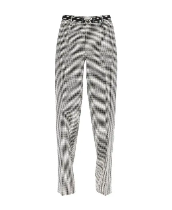 Miu Miu Checked Straight Leg Trousers