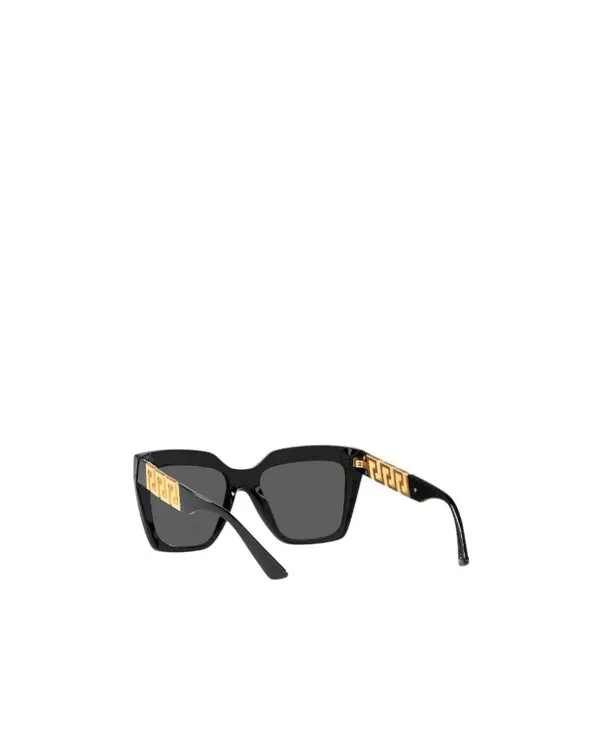 Versace Square Frame Sunglasses With La Greca Hardware